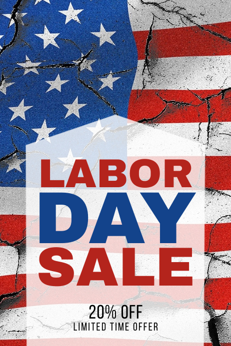 Labor Day Sale Poster Template | PosterMyWall