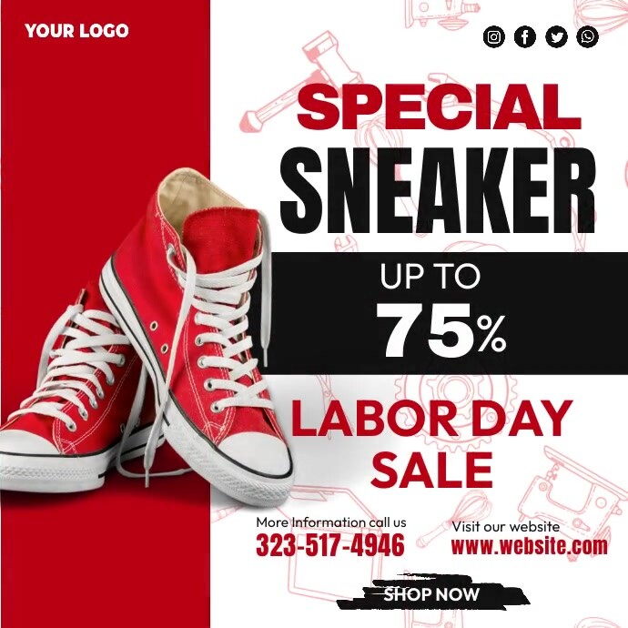 Copy of Labor Day Special Sneaker Shoe | PosterMyWall