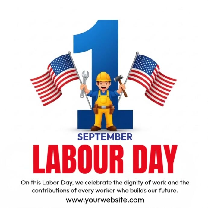 Labor Day Square (1:1) Template | PosterMyWall