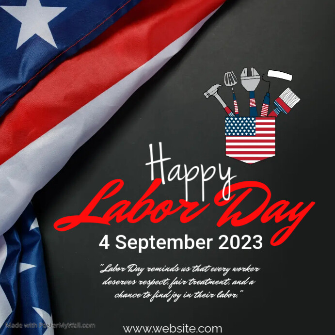 Labor day USA Template | PosterMyWall