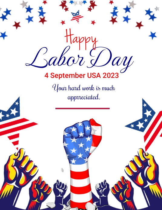 Labor day USA Template | PosterMyWall
