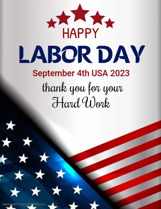 Labor day USA Template | PosterMyWall