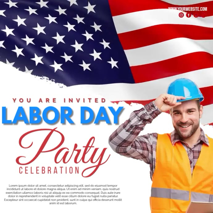 Labor Day Video Post Template | PosterMyWall
