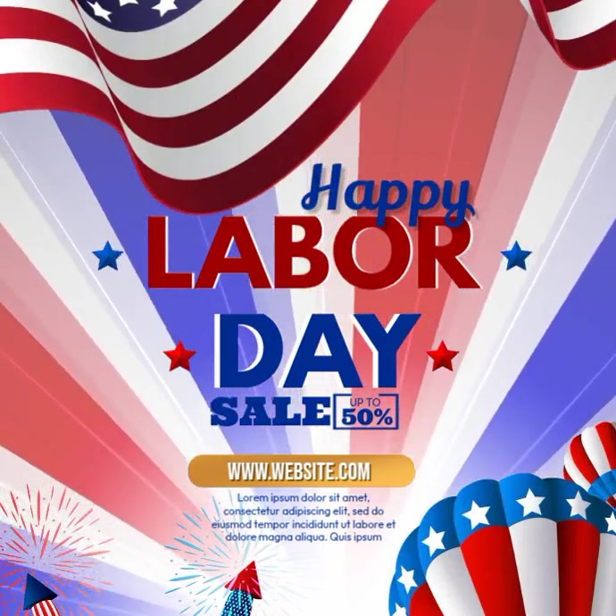 Labor Day Video Post Template | PosterMyWall