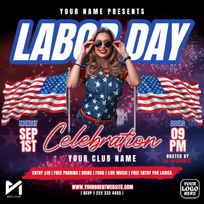 Labor Day Video Square (1:1) | PosterMyWall