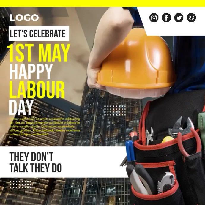 Plantilla de Labor Day Video Templates | PosterMyWall