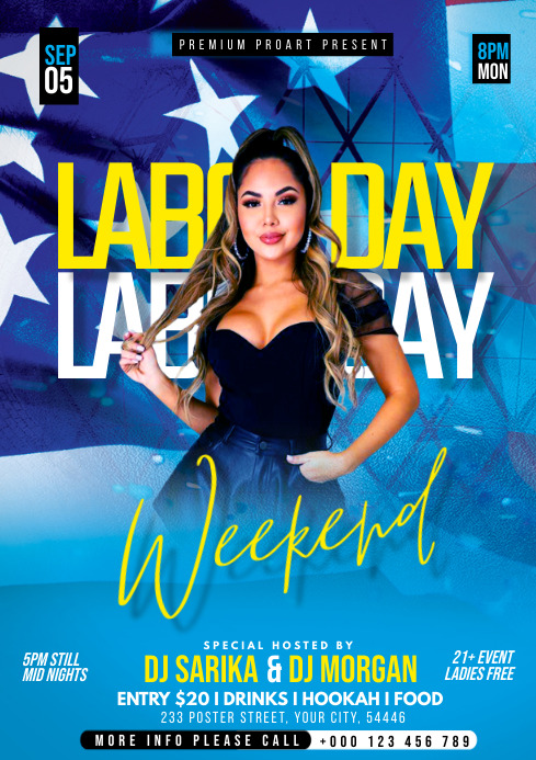 Labor Day Weekend event Template | PosterMyWall