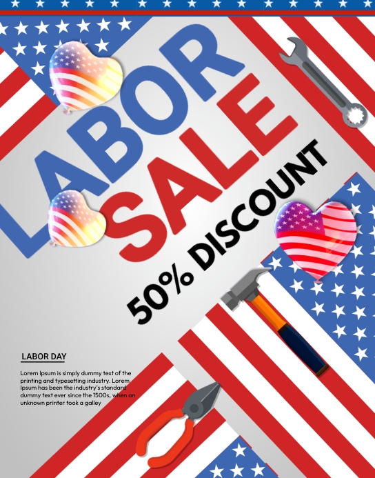 Labor Day weekend flyer Template | PosterMyWall