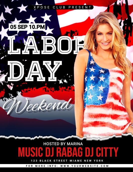 Labor Day weekend flyer Template | PosterMyWall