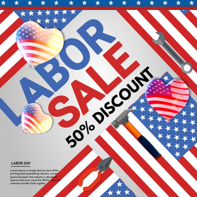 Labor Day weekend flyer Template | PosterMyWall