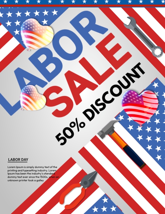Labor Day weekend flyer Template | PosterMyWall