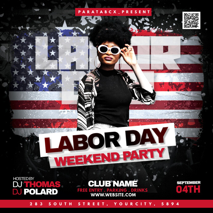 Labor day Weekend Night Party Poster Template | PosterMyWall