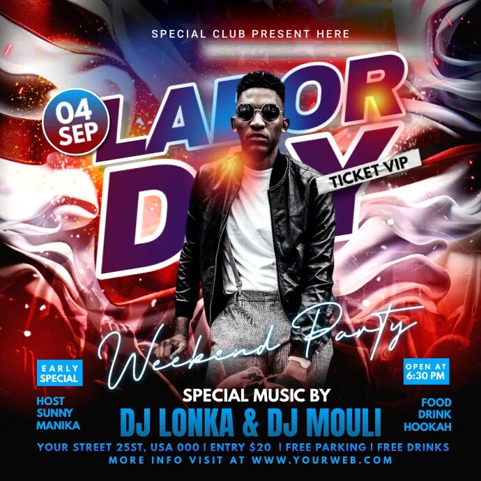 Copy of Labor day weekend party | PosterMyWall