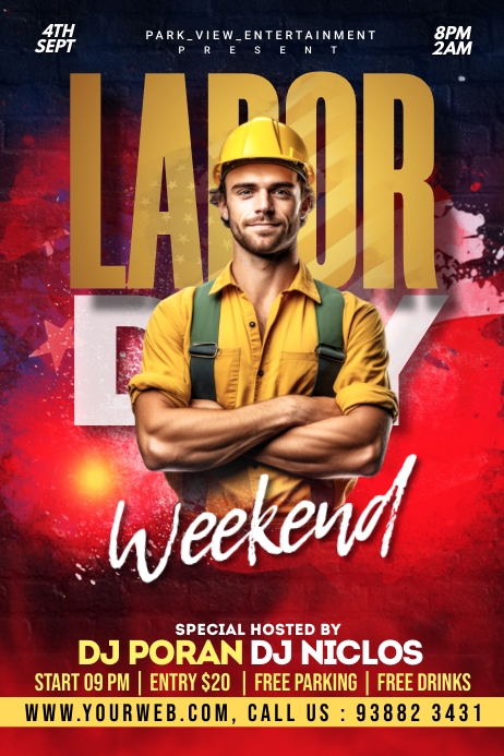 Labor day Weekend poster Template | PosterMyWall