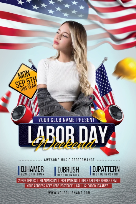 Copy of Labor Day Weekend Poster / Flyer Template | PosterMyWall