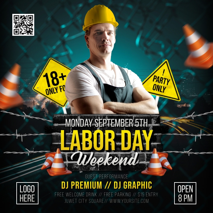 Labor Day Weekend Social Media Post Template | PosterMyWall