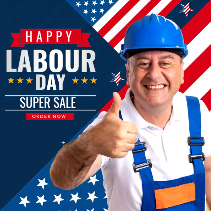 Labor Day Worker Template | PosterMyWall