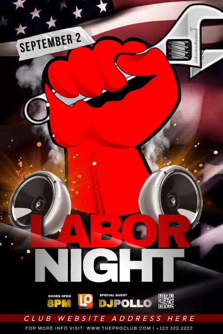 Labor Night Party Event Template | PosterMyWall