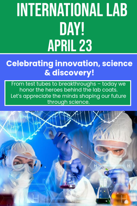 Laboratory Banner Poster Template | PosterMyWall