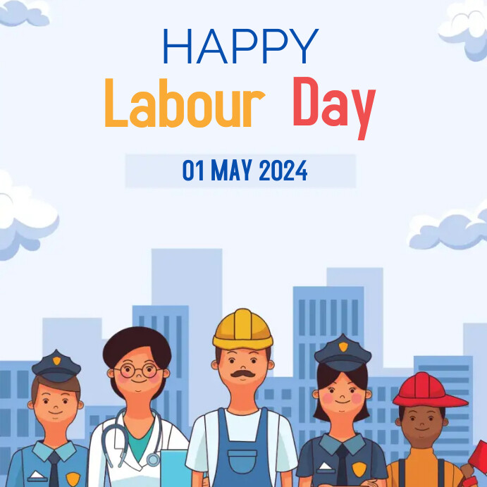 Labour day, Instagram post, template | PosterMyWall