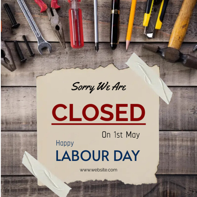 Modèle Labour Day closed templates | PosterMyWall