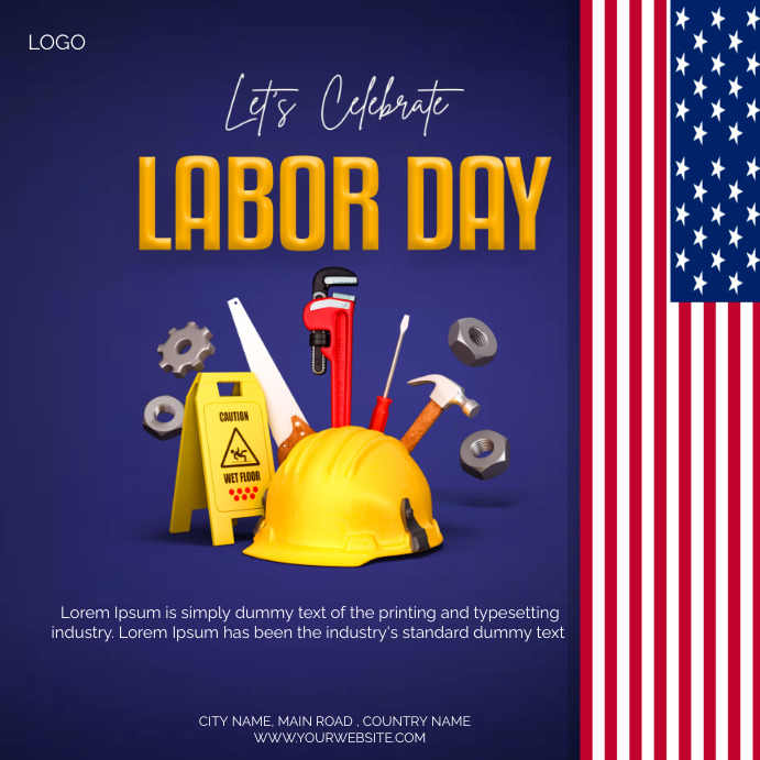 LABOUR DAY Template | PosterMyWall