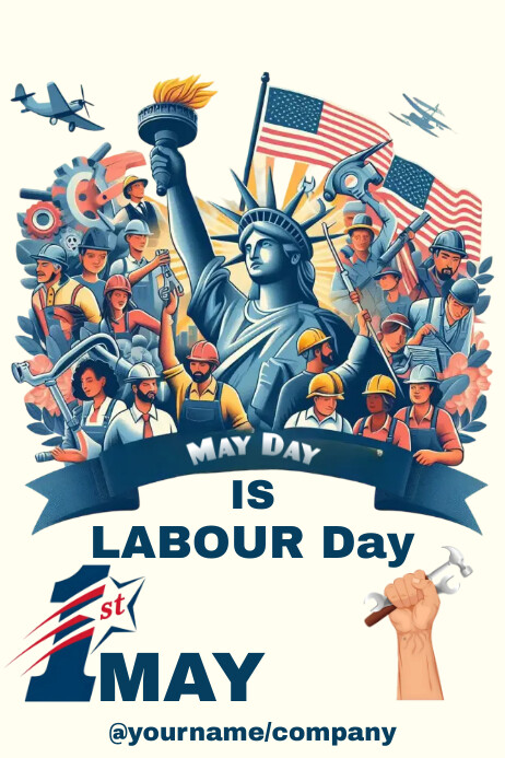 Plantilla de Labour Day Designs Poster Template | PosterMyWall