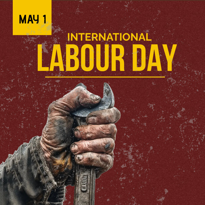 Labour Day Sociall Media Post Template | PosterMyWall