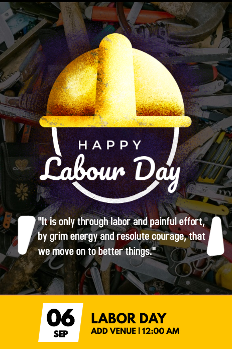 Labour Day template | PosterMyWall