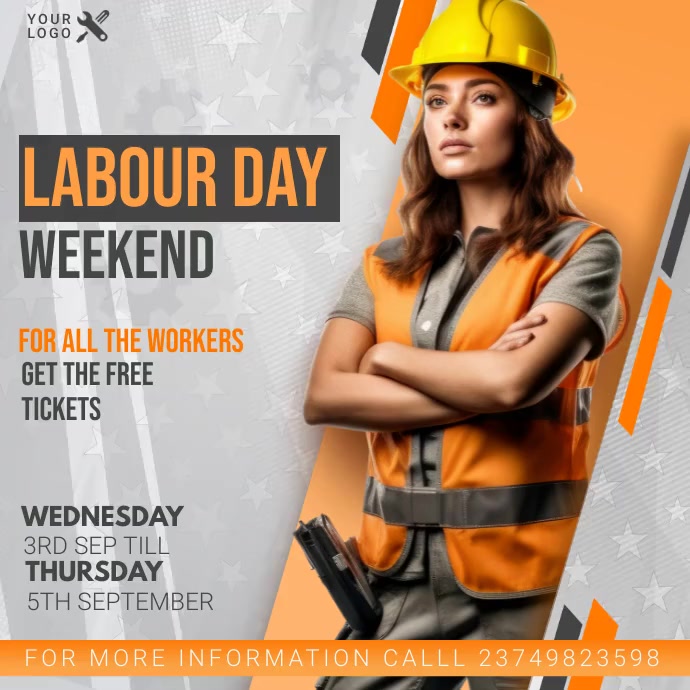 Plantilla de Labour day weekend | PosterMyWall