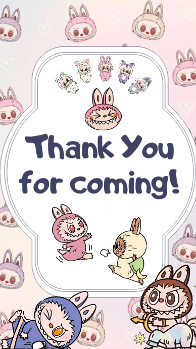 Labubu Thank You Instagram Story Template | PosterMyWall