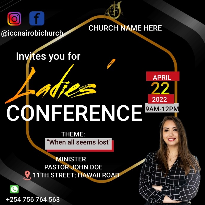 ladies' conference Template | PosterMyWall