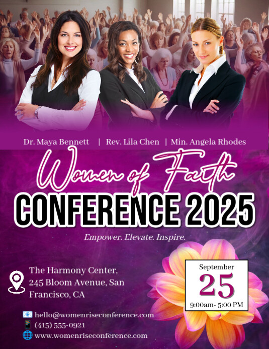 Ladies and women conference flyer Template | PosterMyWall