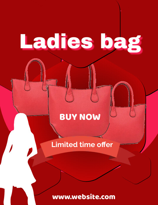 Ladies bag flyer template | PosterMyWall