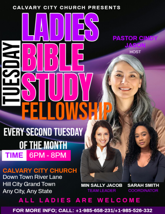 Copy of Ladies Bible Study Ad Flyer | PosterMyWall