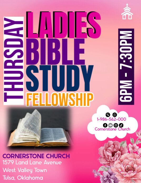 Ladies Bible Study Ad Flyer Template | PosterMyWall
