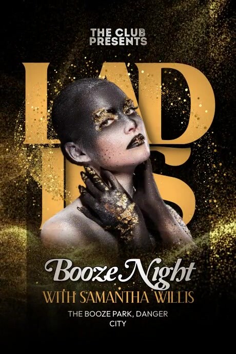 Plantilla de Ladies Booze Night | PosterMyWall