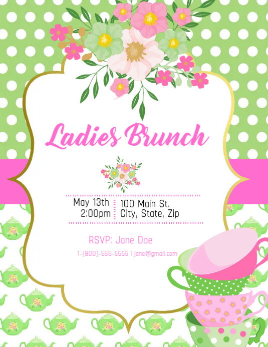 Ladies Brunch Template | PosterMyWall