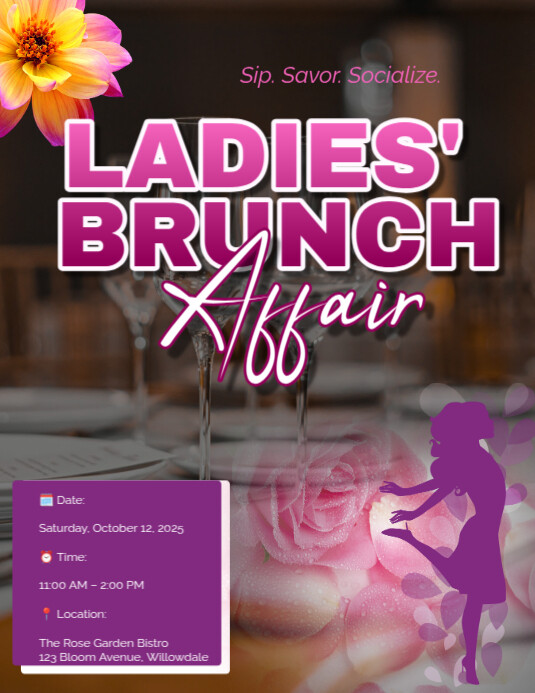 Copy of ladies brunch event | PosterMyWall