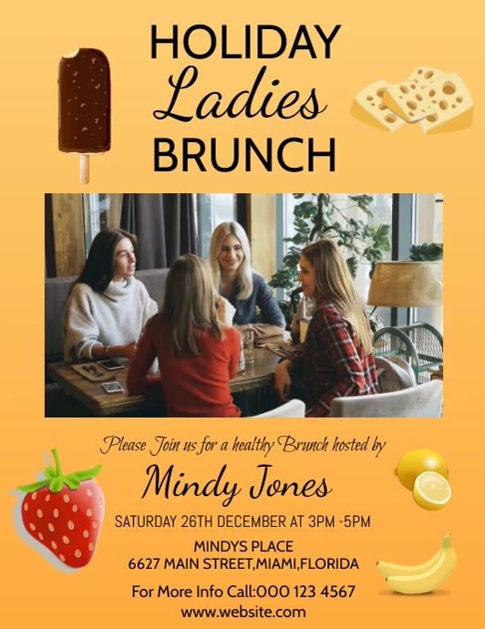 LADIES BRUNCH FLYER Template | PosterMyWall