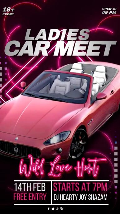 Plantilla de Ladies Car Show | PosterMyWall