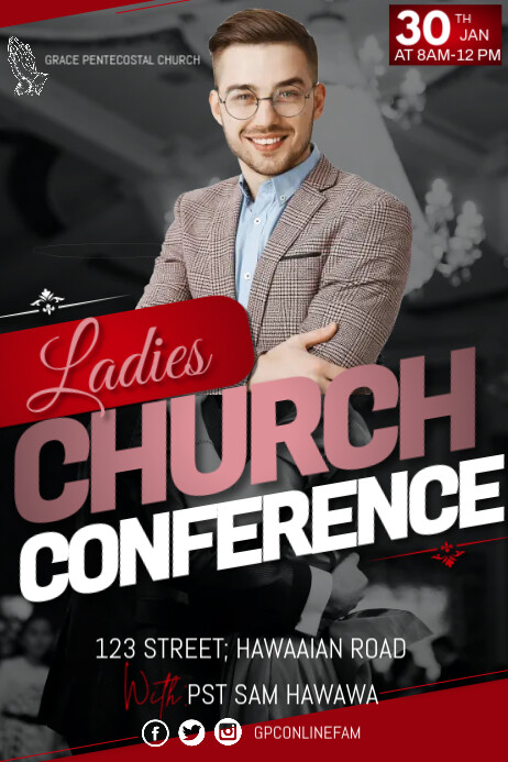 ladies church conference Template | PosterMyWall