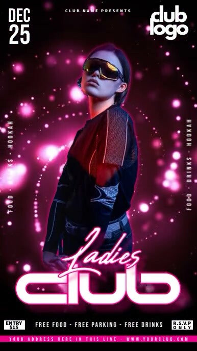 Ladies Club Night Template | PosterMyWall