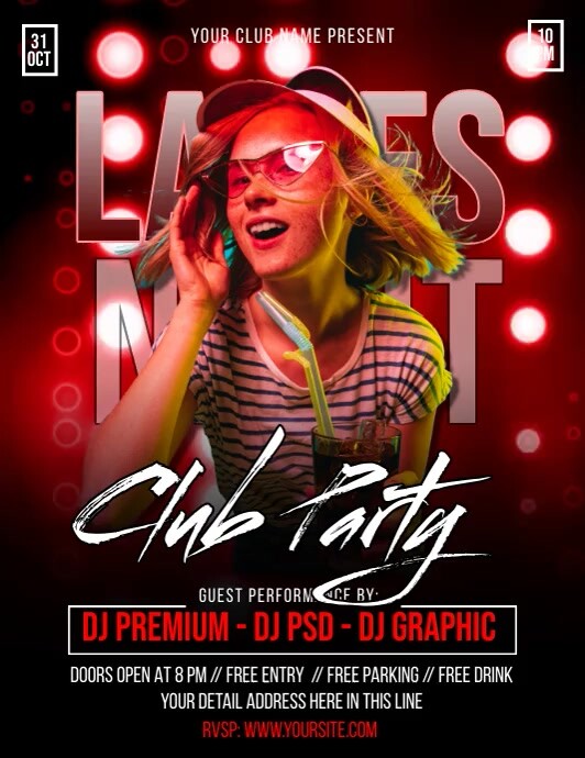 Ladies Club Party Template | PosterMyWall