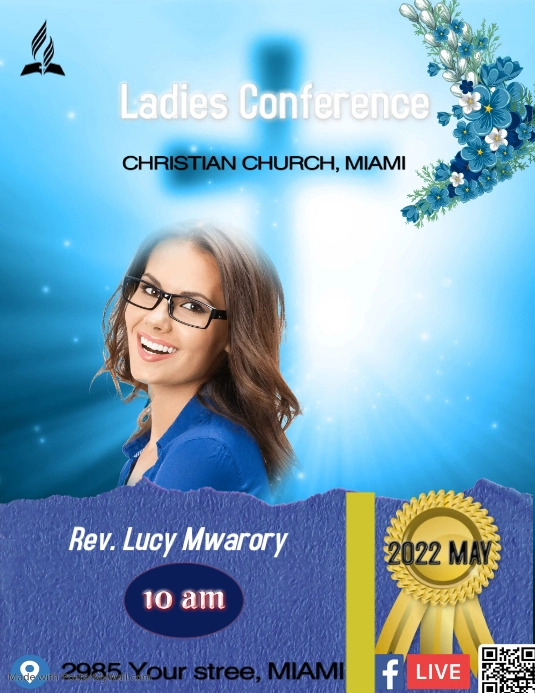 Ladies conference Template | PosterMyWall