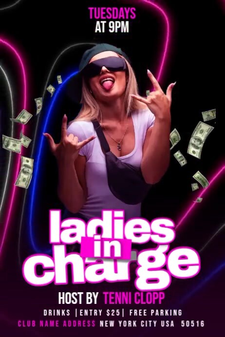 Plantilla de Ladies in Charge | PosterMyWall