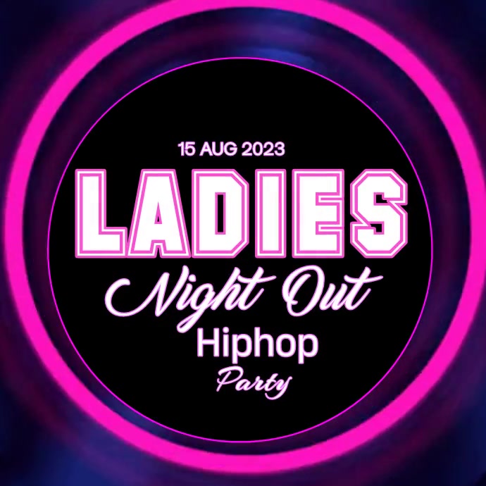 Copy of ladies karaoke night party logo ,ladies night | PosterMyWall