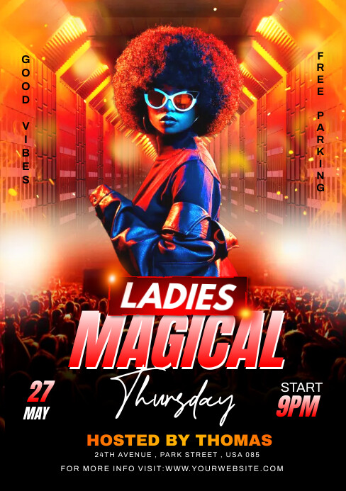 Copy of Ladies Magical Night Party | PosterMyWall