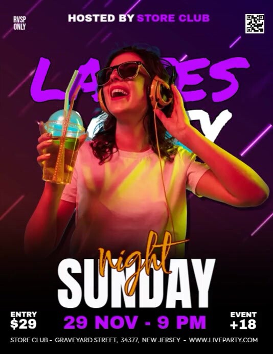 Ladies Night Ads Template | PosterMyWall