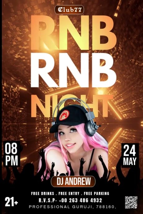ladies night advert advertisement square Template | PosterMyWall